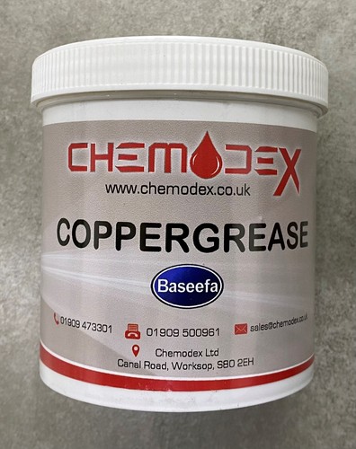 CHEMODEX Anti seize Copper Grease 500g Tin - USED FOR ELECTRICAL BOLT ...