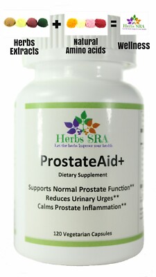 PROSTATE AID, 120 Capsules, Saw Palmetto, Pumpkin Seed, Beta ...