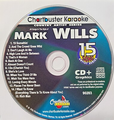 90283 MARK WILLS CHARTBUSTER KARAOKE CDG HARD TO FIND | eBay