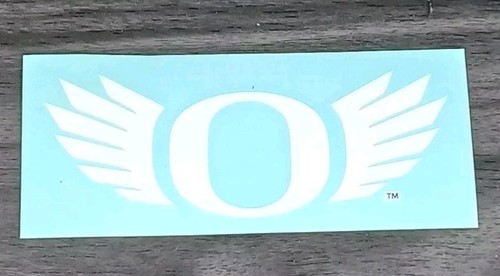 Oregon O with Wings Small Transfer Decal In White Official Licensed | eBay