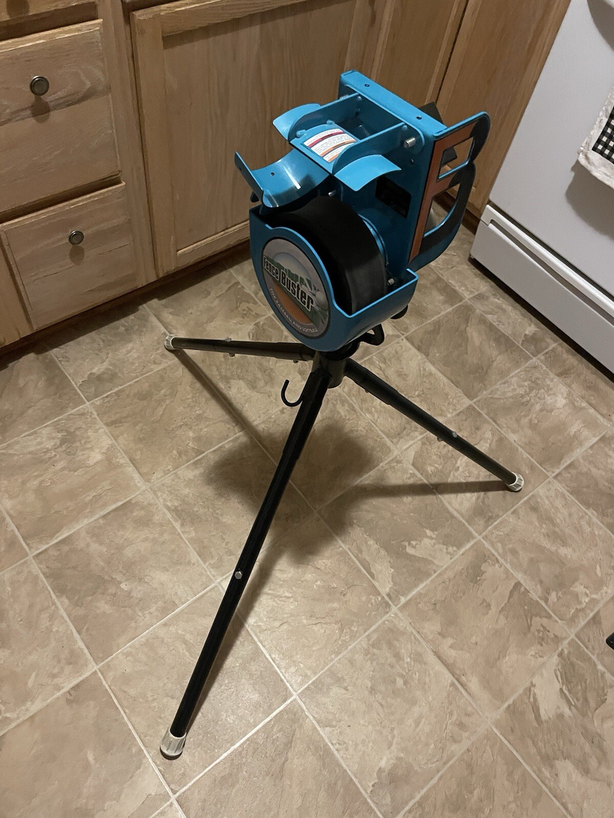 First Practice Fence Buster Softball Baseball Pitching Machine With ...