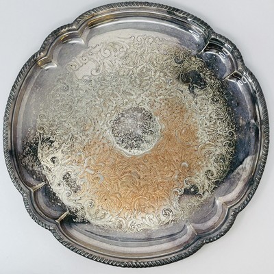 Gorgeous 13.75" Vintage Sheffield Silver Co. E.P.C. Silver Plate / Tray 16/330 | eBay