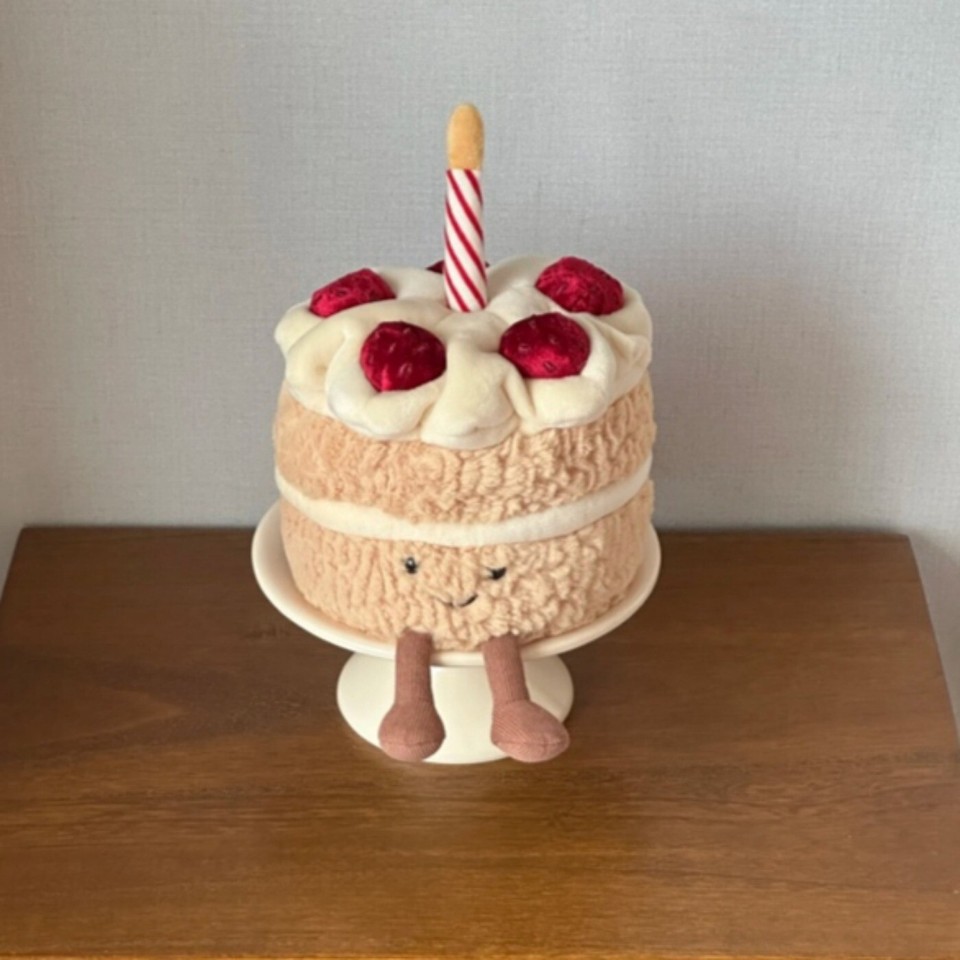 Jellycat Amuseables Strawberry Birthday Cake Plush Doll Kids Birthday ...