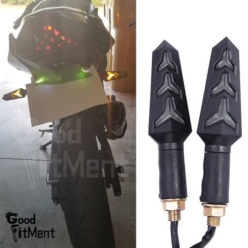 For Kawasaki Ninja 250R 500R 650 650R Motorcycle LED Turn Signals ...