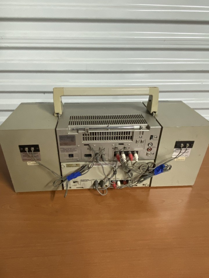 JVC Boombox PC-R11JW/C Vintage Cassette Player Rare WITH BOOKLET Read ...