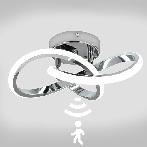 Motion Sensor LED Ceiling Light Indoor, 9.5 inch Closet Lights Motion ...