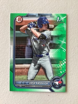 2022 Bowman Draft Baseball - Josh Kasevich BD-45 - Green /99 | eBay