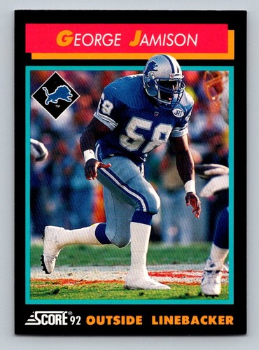 1992 Score George Jamison #393 Detroit Lions | eBay