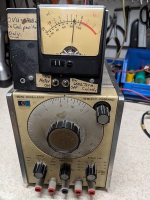 Hp Hewlett Packard 204D Oscillator, as is. Modified with VU meter | eBay
