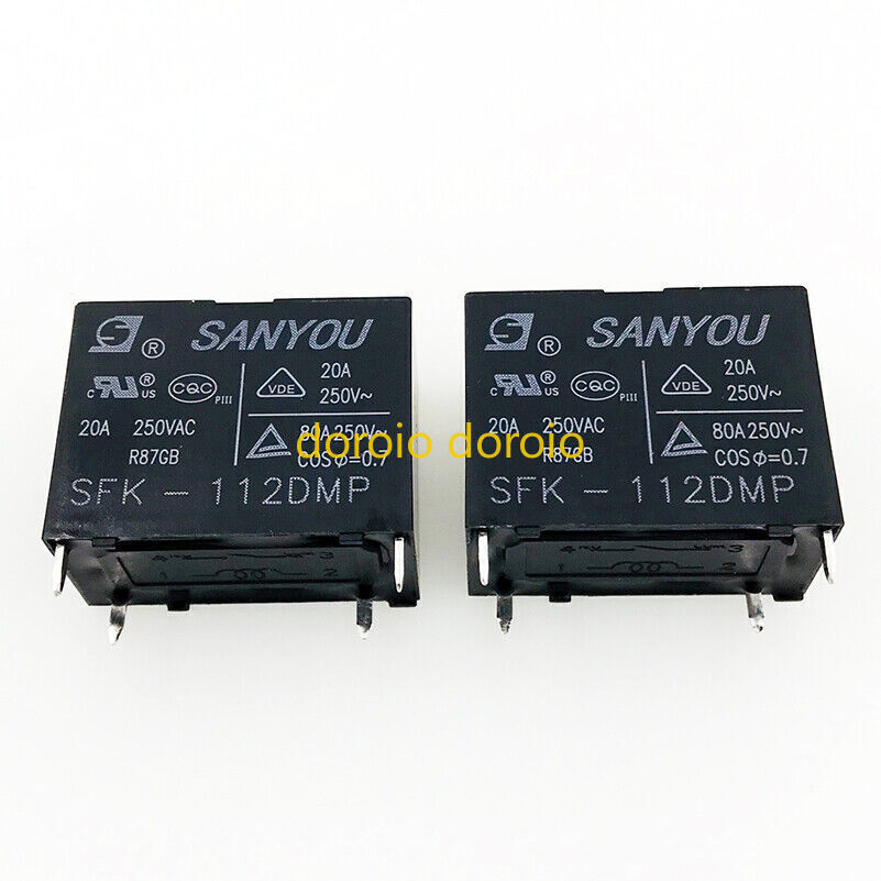 2Pcs SANYOU SFK-112DMP Power Relay 4 Pins 20A 250V | eBay