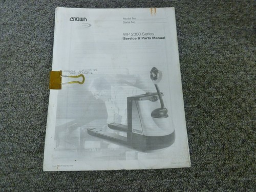 Crown 30SP48TT 15SP48TT Order Picker Forklift Parts & Shop Service ...