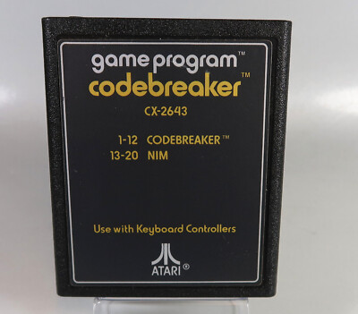 Atari 2600: CODEBREAKER Cartridge - Tested And WORKS! | eBay