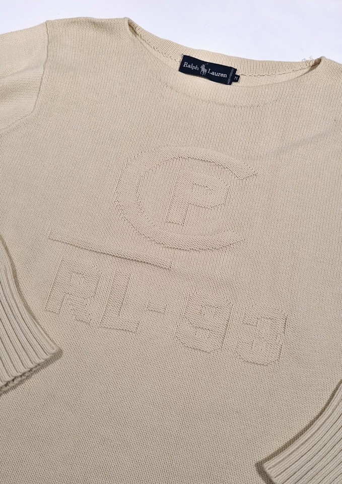 Polo Ralph Lauren CPRL 93 Vintage Sweater Boat Neck 1993 invisible ...