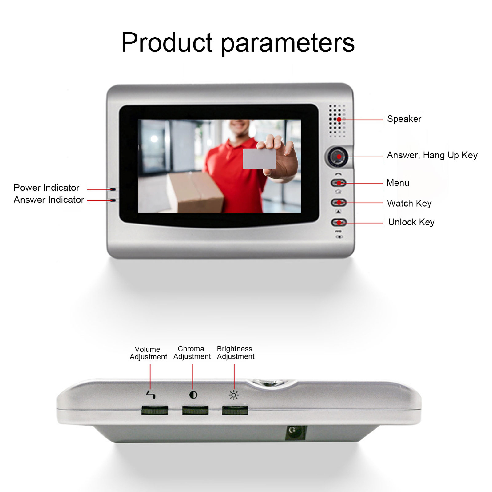 Color Video Doorbell Intercom System Wired LCD Display Infrared Night Vision IDS | eBay