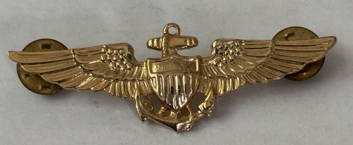 Vintage US Navy Naval Aviator Insignia Wings Badge Pin | eBay