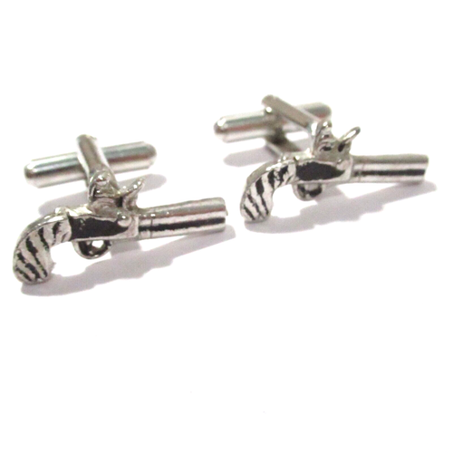 Flintlock Style Western Pistol Gun Cufflinks Vintage Men's Jewelry | eBay