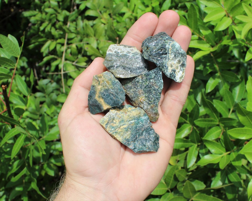 1/2 lb Bulk Lot Natural Rough Sea Jasper Crystals (Raw Sea Jasper, 8 oz ...