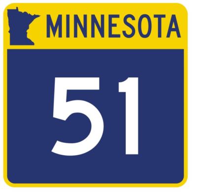 Minnesota State Highway 51 Sticker Decal R4743 Highway Route Sign | eBay
