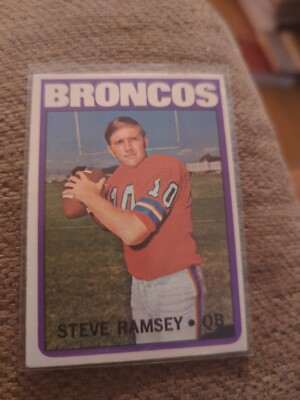 1972 Topps - #74 Steve Ramsey (RC) Denver Broncos | eBay
