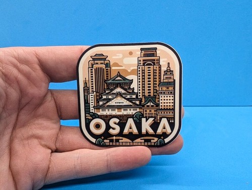 Osaka Japan Travel sticker // Decal for suitcase, laptop, car or water ...