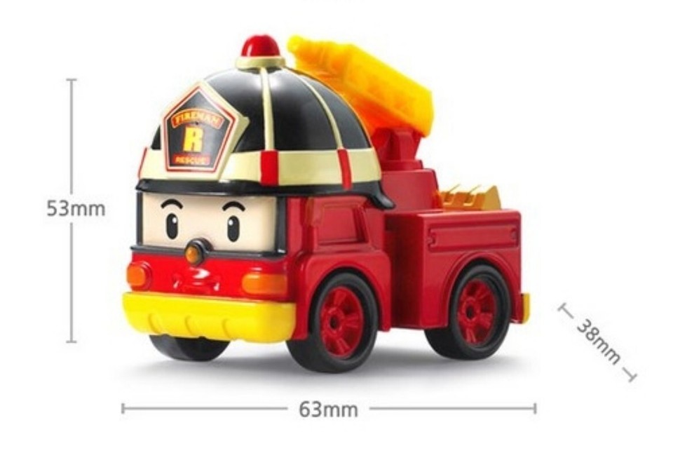 Robocar Poli Toy Diecast Rescue Team 4-Pack (Poly, Amber, Roy, Heli ...