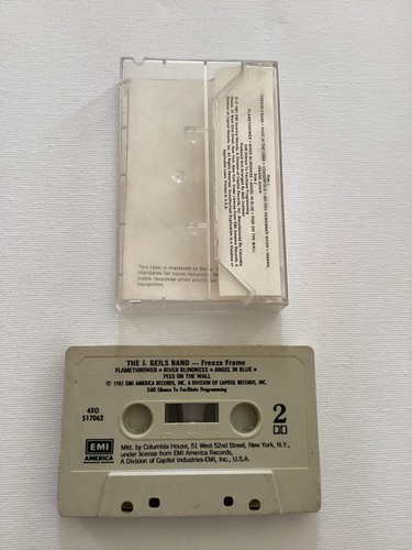 The J Geils Band - Freeze Frame (1981 Cassette) EMI 80s Pop Rock Tape ...