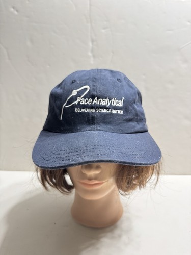 Pace Analytical Baseball Cap Hat Adj. Mens One Size Cotton, Dark Blue ...