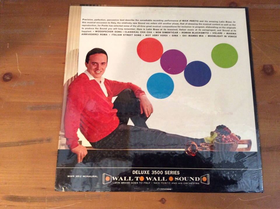 Nick Perito And His Orchestra - Latin Brass Goes To Italy LP | Sealed ...