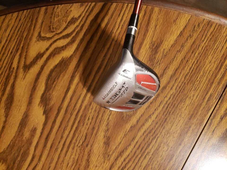 Preowned Single Adams Golf Insight XTD 3 Hybrid Right Handed Stiff Flex ...