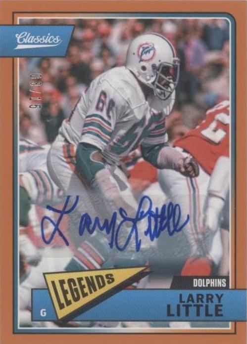 2018 Panini Classics - Legends Larry Little #144 Significant Signatures ...