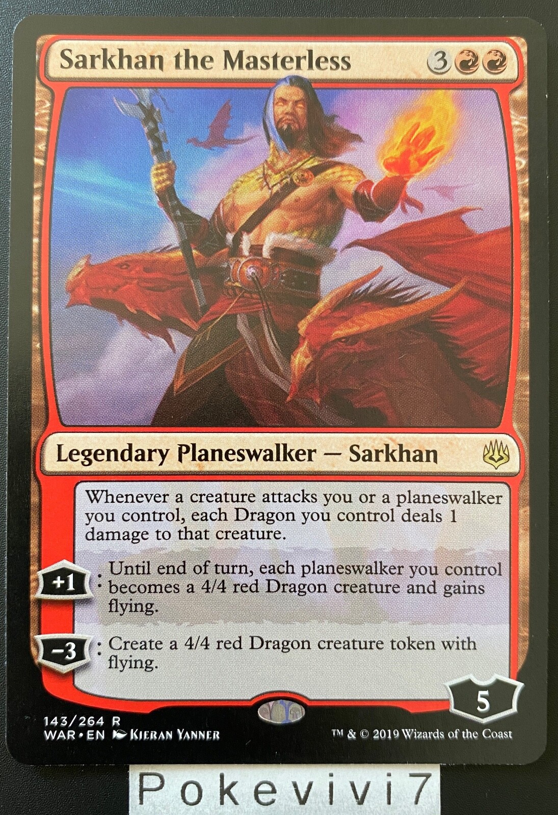 Carte Magic SARKHAN THE MASTERLESS 143/264 Rare MTG ENGLISH NM | eBay