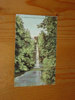POSTCARD. THE WATERFALL, ROUNDHAY PARK, LEEDS | eBay UK