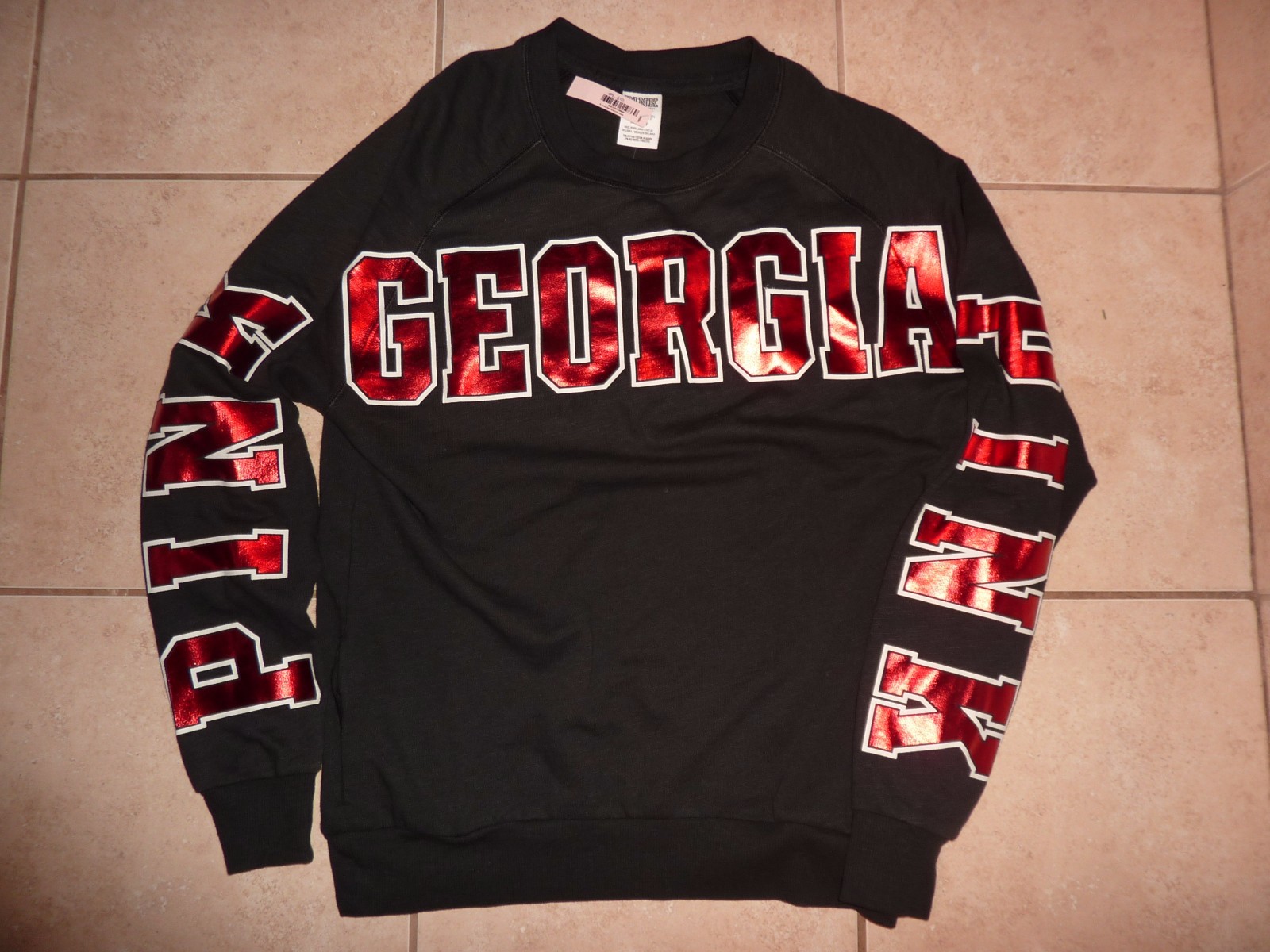 VICTORIAS SECRET PINK BLING GEORGIA "PINK" SWEATSHIRT NWT | eBay