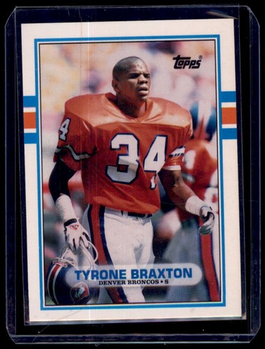 1989 Topps Traded Tyrone Braxton 1036 Rookie Denver Broncos #82T | eBay