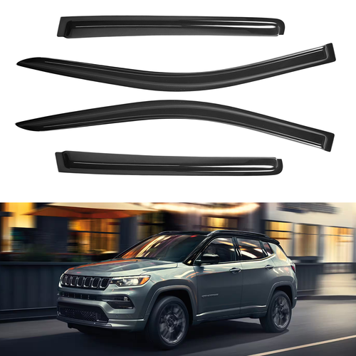 Genuine 2017-2024 Jeep Compass 4 Door Smoke Window Visor Vent Shade ...
