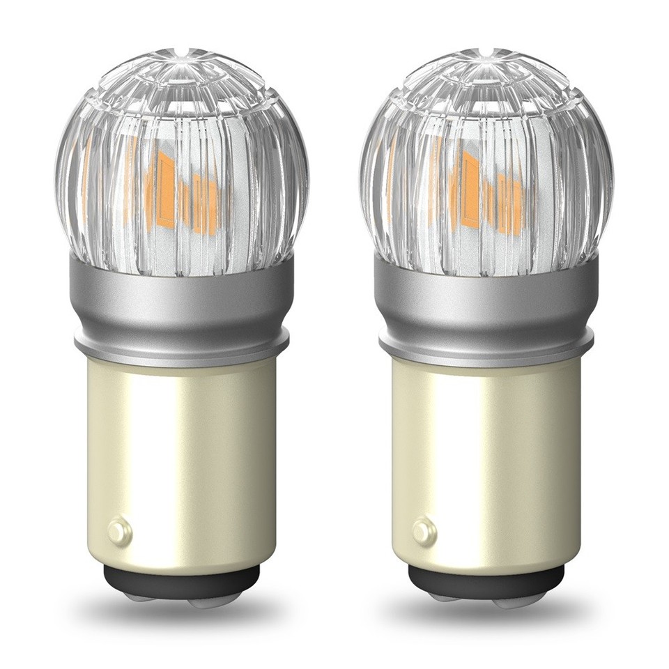 4 AUXITO 2157 Amber LED Turn Signal Indicator Parking Light Bulb Car ...
