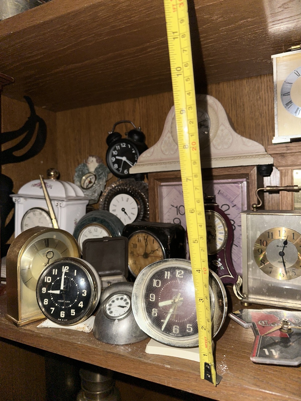 Vintage & Modern Clock Lot of 30 Clocks Carriage Mantle Timepiece ...