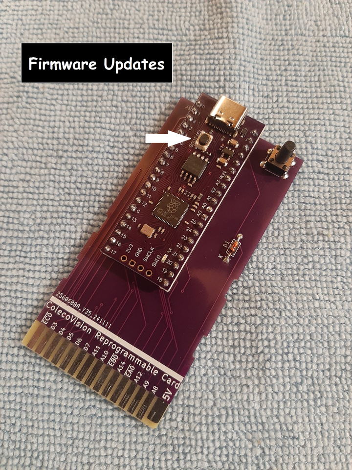 ColecoVision PiColeco Multi Cart-Black/Gold Lettering w/Illuminated ...