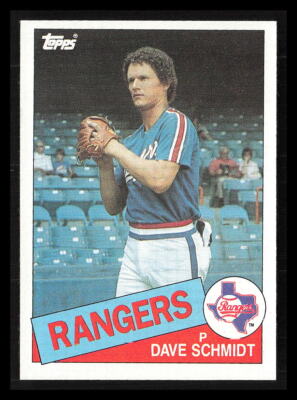 Dave Schmidt 1985 Topps #313 Texas Rangers | eBay