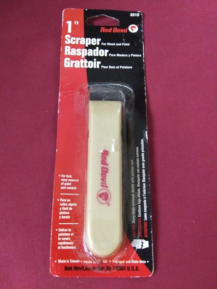 Red Devil Single Edge Scraper 1" FOR WOOD AND PAINT *3010 | eBay