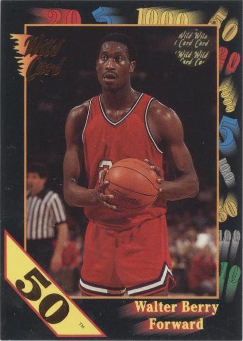 1992 Wild Card Collegiate - Walter Berry #62 50 Stripe for sale online ...