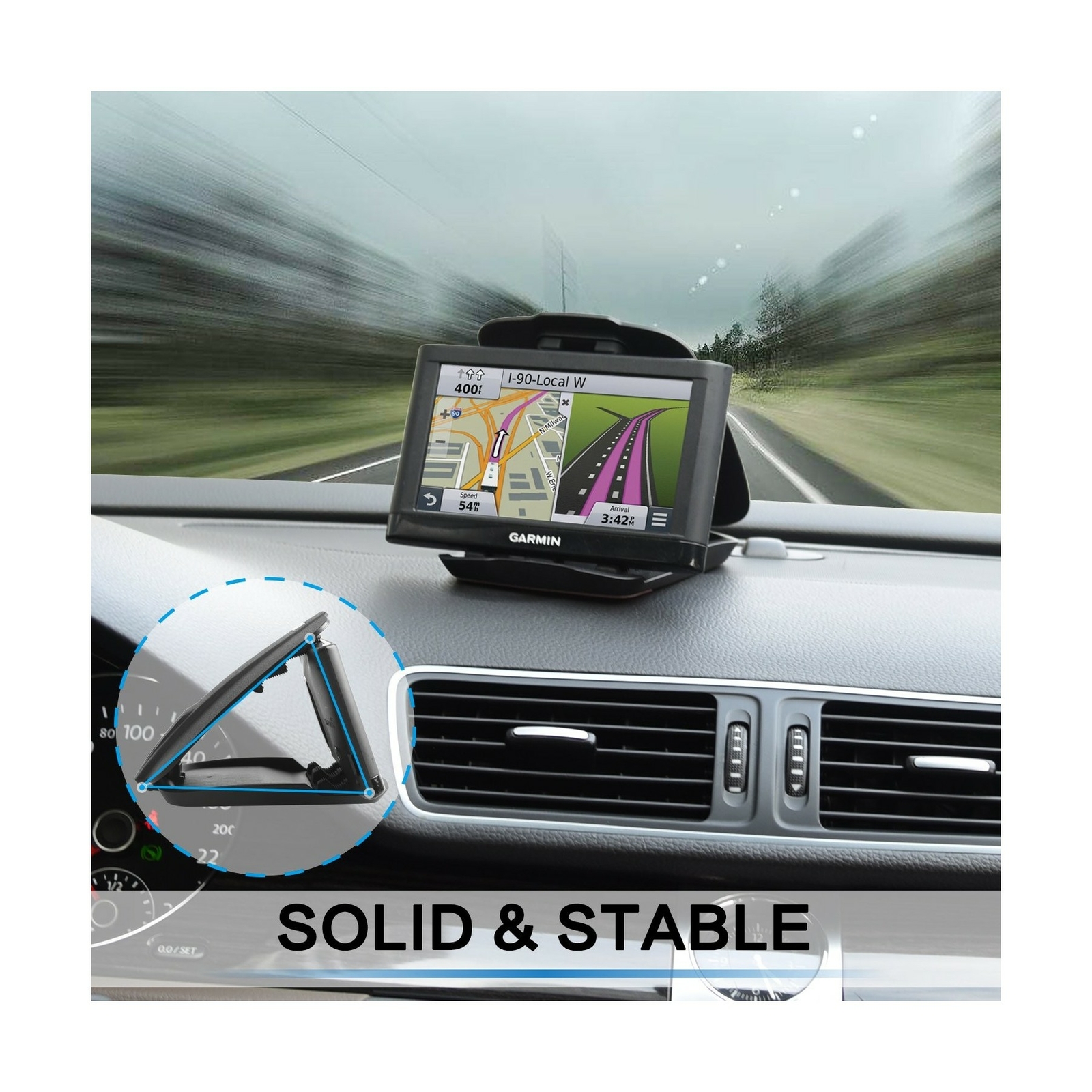 GPS Dash Mount Garmin Nuvi Drive Dezl Drivesmart Non-Slip Dashboard ...
