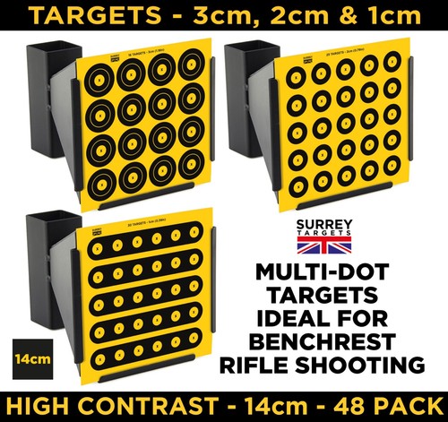 Air Rifle Gun BB PCP Airsoft Shooting Targets 14cm Benchrest Card Mixed ...