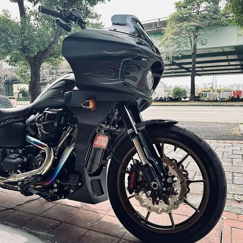 Side Fairings Spoilers Guard Cover Kit For Softail Low Rider ST FXLRST ...