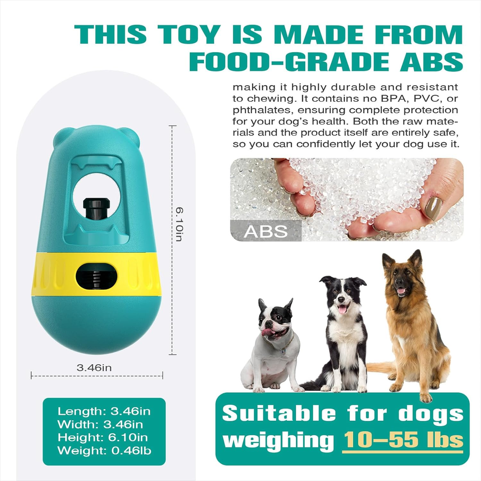 Dog Treat Dispenser Toy Ball, Interactive Snoop Dog Toys, Topple Dog ...