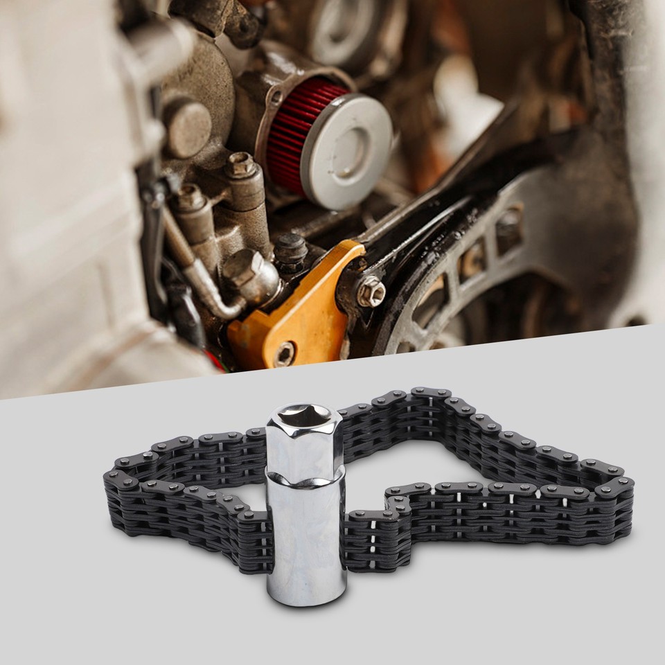 Engine Oil Filter Removal Tool Heavy Duty Chain Design for Tough ...