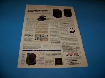 Recotan Wireless Speaker Revolution Original Print Ad from Magazine ...