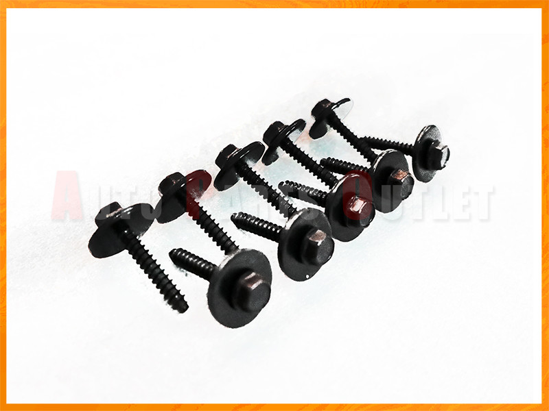 GM Part Number #11570498 Fender Liner Bolt | 10 Screws | Black Finish ...