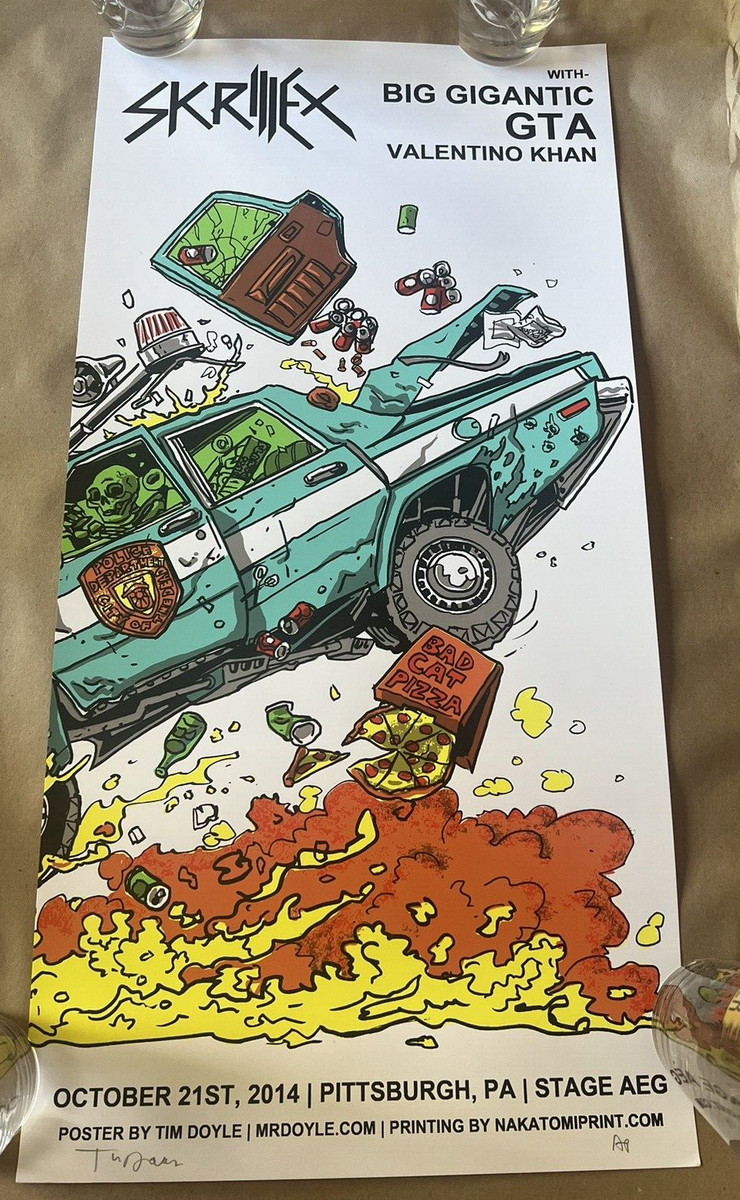 Skrillex Signed Poster