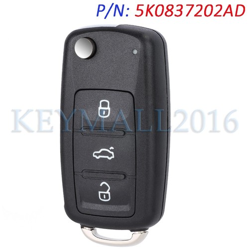 5K0837202AD Remote Key Fob for Volkswagen Golf Jetta EOS Tiguan 5K0 837 ...